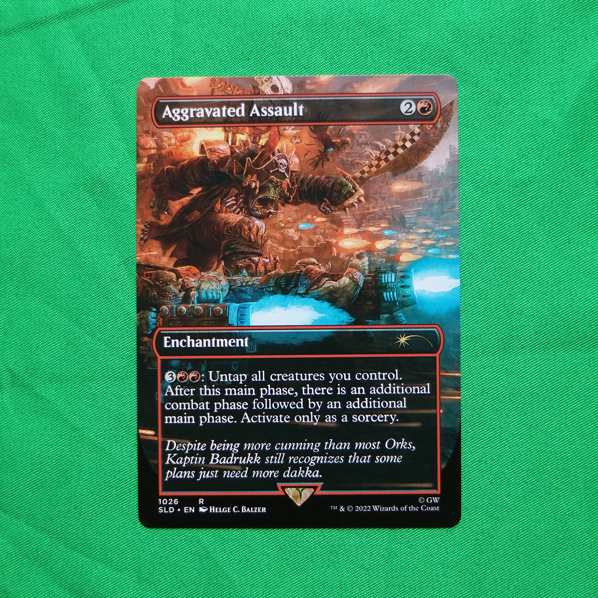 Aggravated Assault SLD #1026 Hologram / Holostamp – PROXY KING MTG PROXY