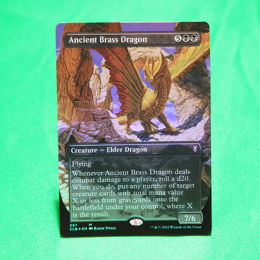 Ancient Brass Dragon #367 Commander Legends: Battle for Baldur’s Gate (CLB) foil mtg proxy magic ...
