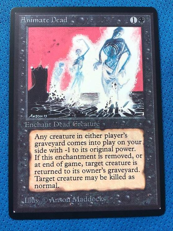 Animate Dead Beta mtg proxy magic the gathering proxies cards gp fnm ...