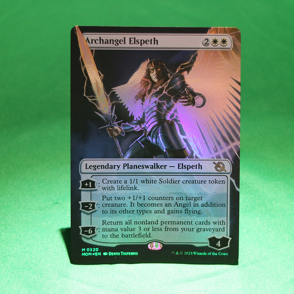 Archangel Elspeth March of the Machine (MOM) foil mtg proxy magic the gathering proxies cards gp ...