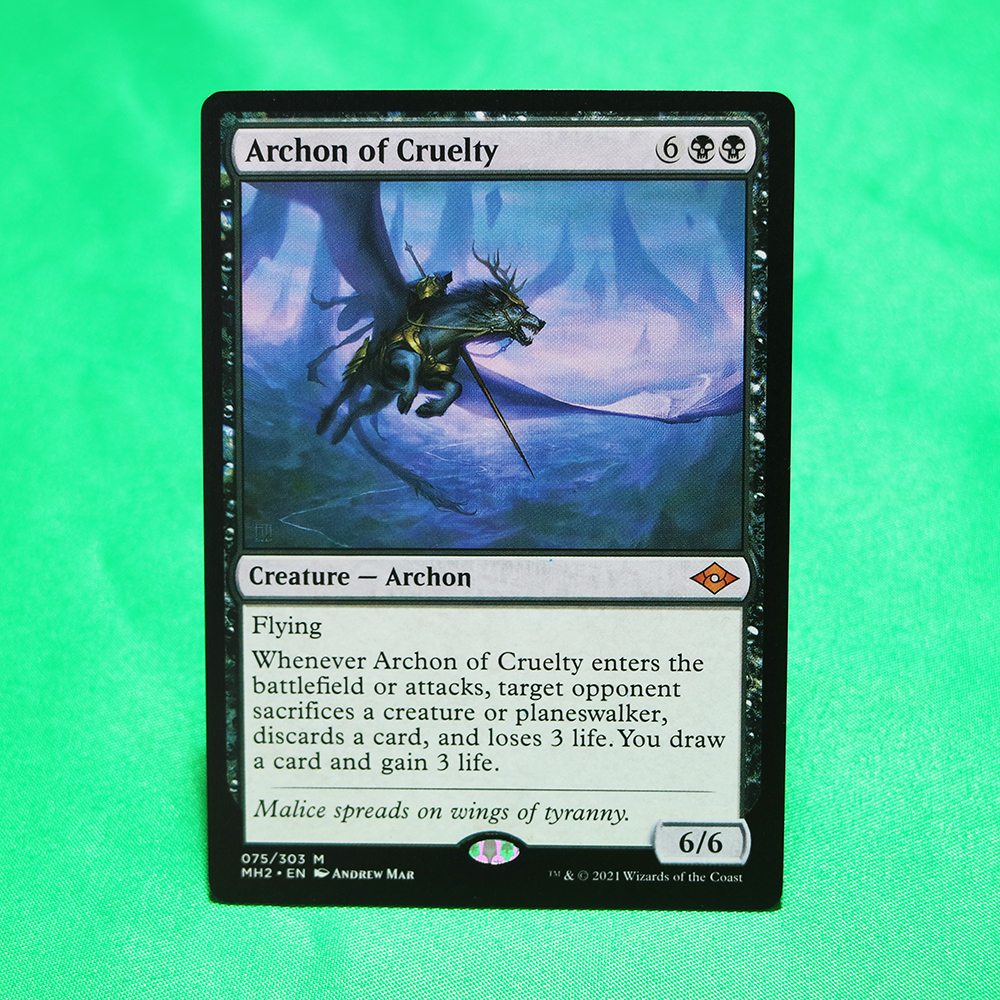 Archon of Cruelty #75 Modern Horizons (MH2) Hologram mtg proxy magic ...
