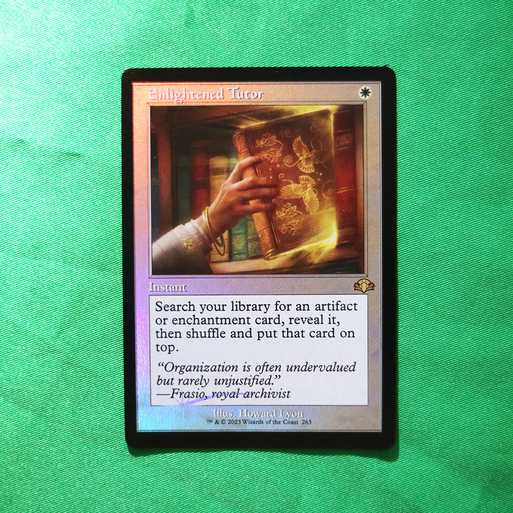 Enlightened Tutor #263 DMR foil mtg proxy magic the gathering proxies cards gp fnm playable holo ...