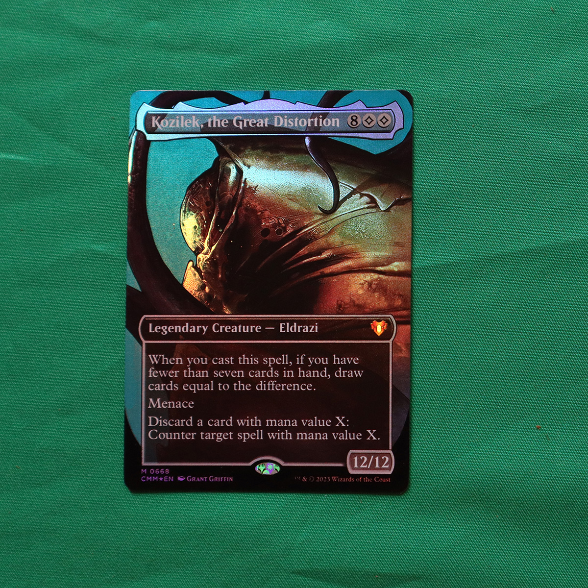 Kozilek, the Great Distortion #668 Commander Masters (CMM) foil mtg ...