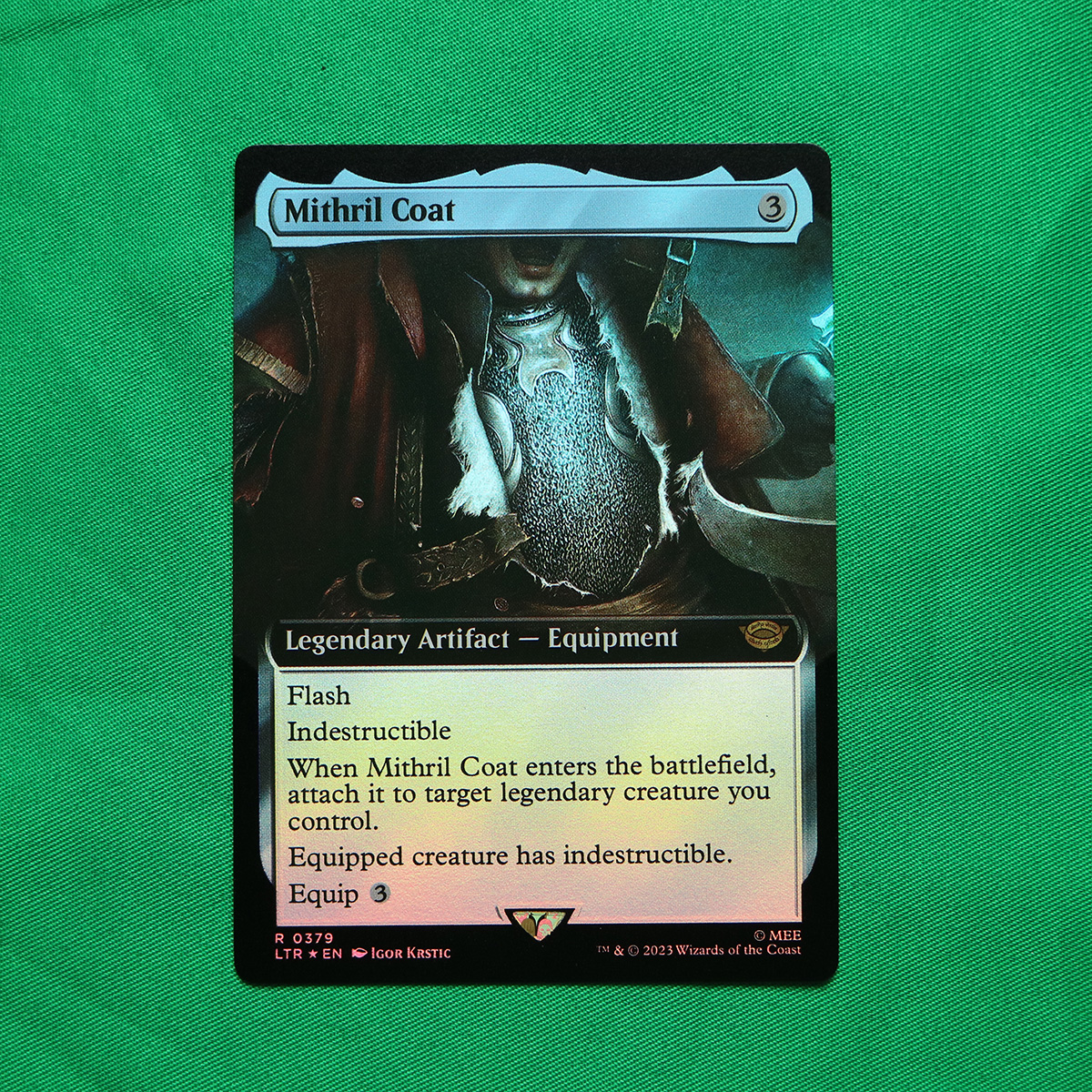 Mithril Coat LTR #379 foil mtg proxy magic the gathering proxies cards ...