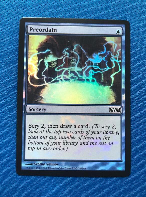 Preordain M11 Foil mtg proxy magic the gathering proxies cards gp fnm ...