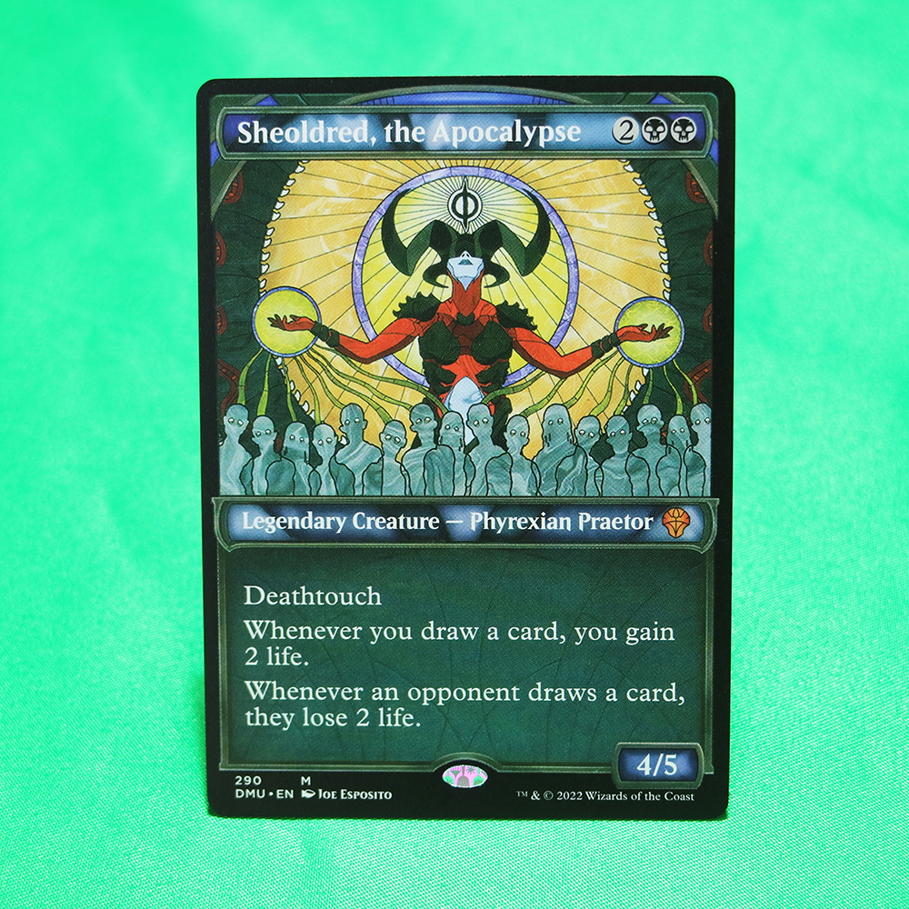 Sheoldred, the Apocalypse #290 Dominaria United (DMU) Hologram mtg ...