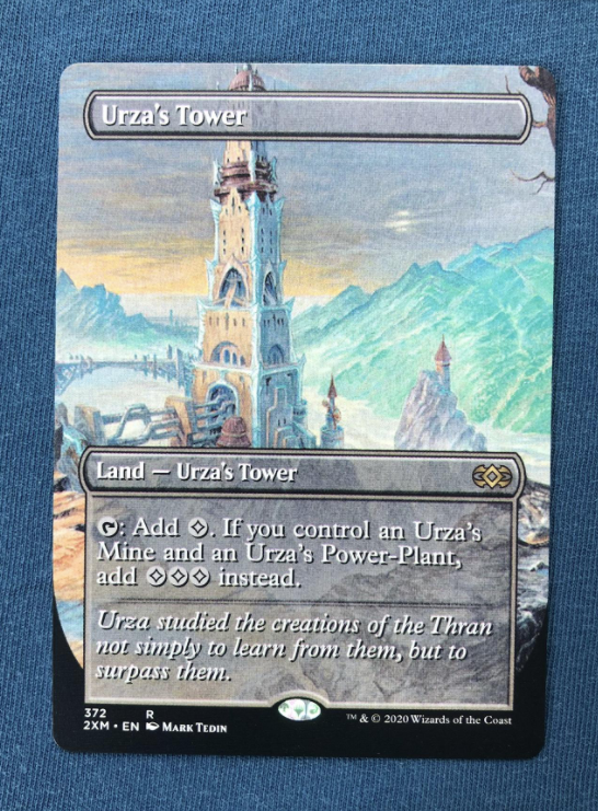 Urza’s Tower Extended Art 2XM Double Masters Hologram mtg proxy magic ...