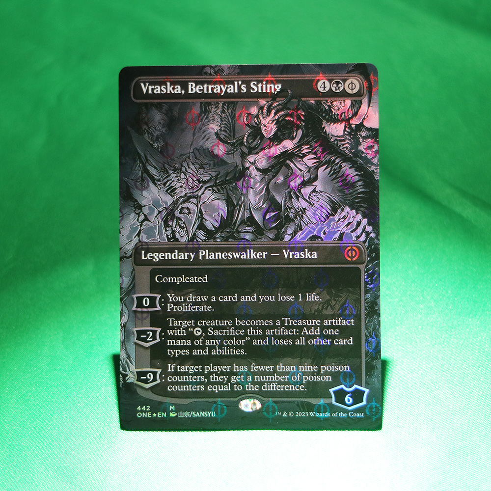 Vraska, Betrayal’s Sting #442 Phyrexia: All Will Be One (ONE) foil mtg ...
